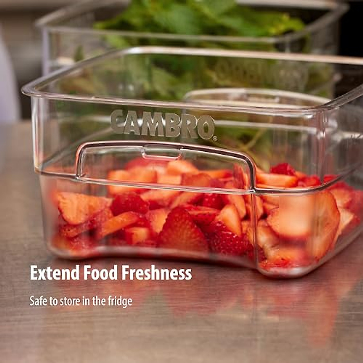 Cambro FreshPro 2Qt Food Storage Container in Clear for Industrial and Kitchen Use, Pantry Organization and Ingredient Freshness