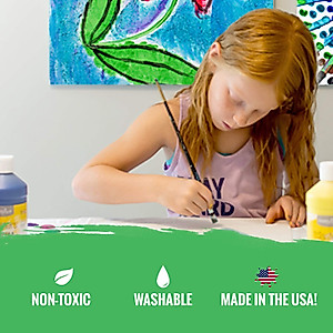 Handy Art Little Masters Washable Tempera Paint, Gallon, Yellow,214-710 128 fl Oz (Pack of 1)