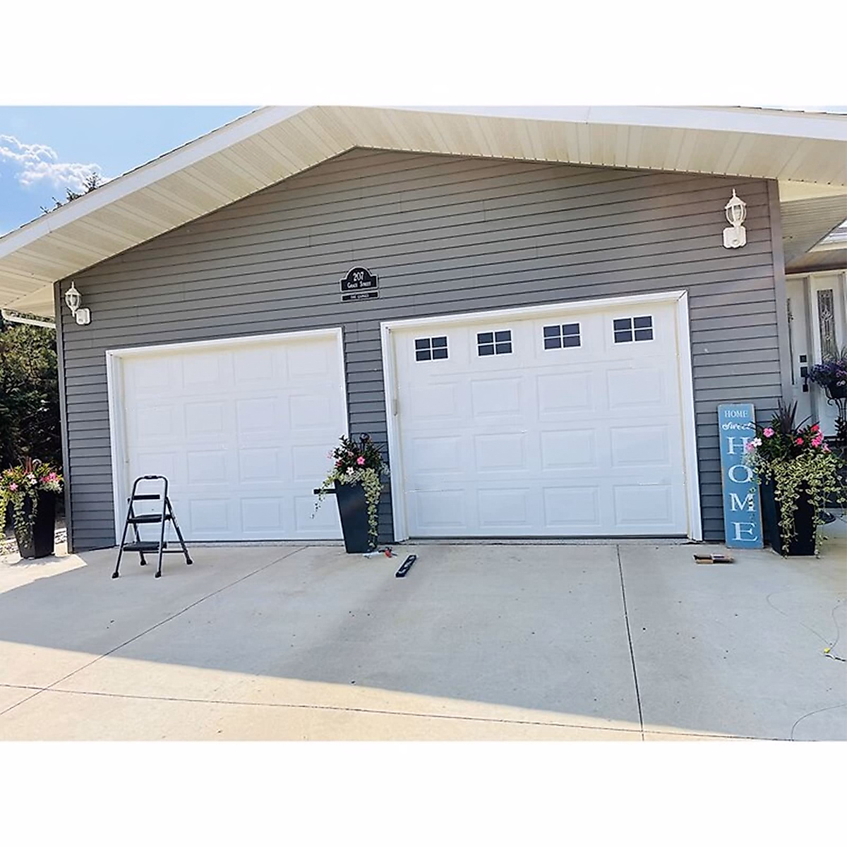 16 Panels 6" x 4" Magnetic Garage Door Windows Faux Windows Hardware Kit Garage Door Decorative Hardware for Metal Garage Door Garden Barn Door-Black