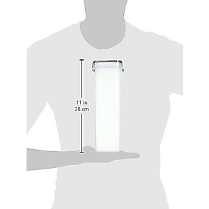 Stor-All Solutions Press N' Click Food Containers Kitchen Canister Set, 6 Cup, Clear