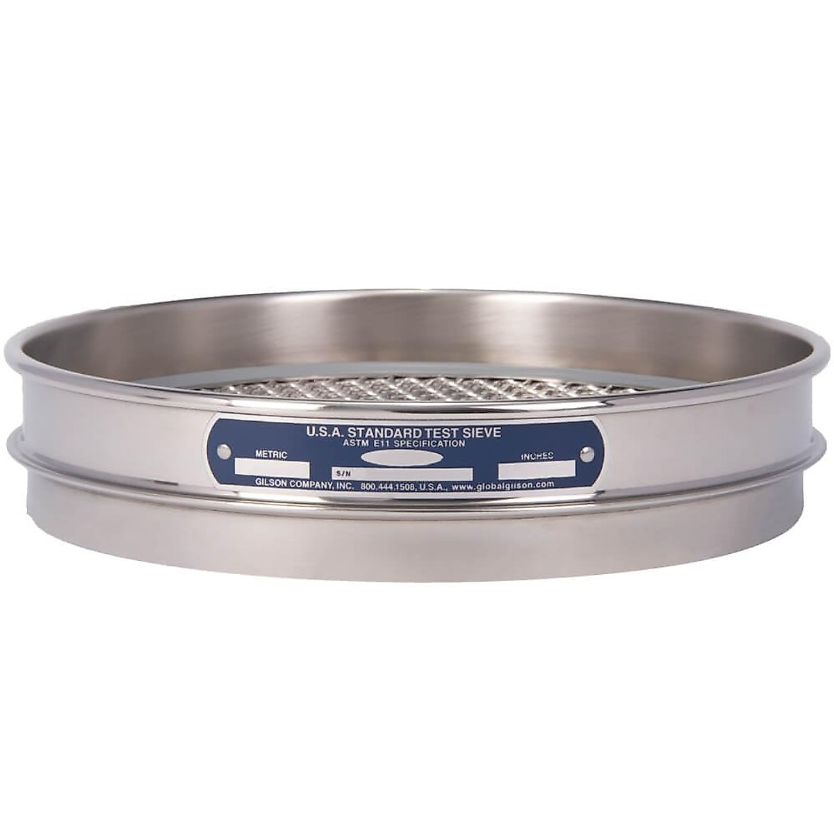 8" Sieve, All Stainless, Half Height, No. 60