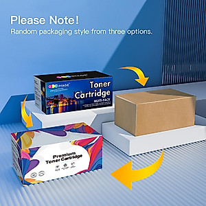 GPC Image Compatible Toner Cartridge Replacement for Canon 054 CRG-054 054H to use with Color ImageClass MF644Cdw LBP622Cdw MF642Cdw MF640C LBP620 Toner Printer (1 Black, 1 Cyan, 1 Magenta, 1 Yellow)