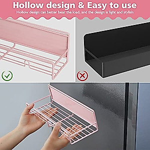 BARIKUEO 3 Pack Magnetic Spice Rack for Refrigerator, Magnetic Fridge Shelf Seasoning Organizer, Kitchen Refrigerator Organization and Storage for Microwave Oven Cabinet