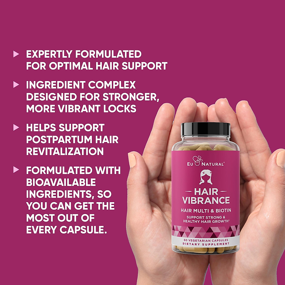 Eu Natural Vibrance Bundle with Radiance - Beauty Bundle for Healthier Hair Growth, Stronger Nails, Glowing Skin