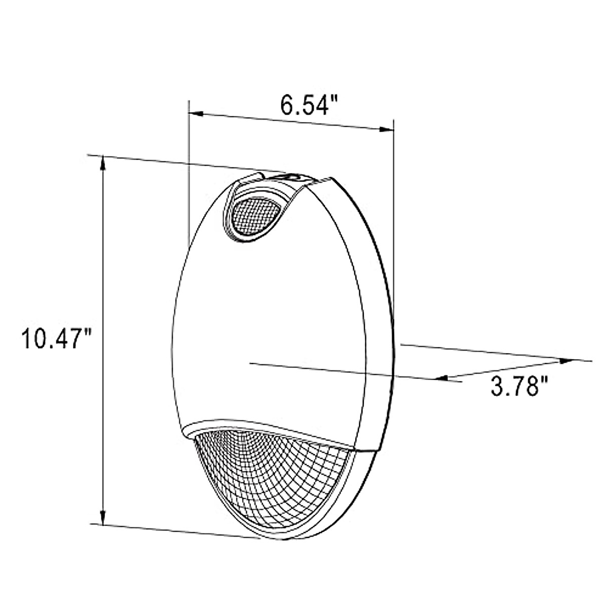 Oval LED Emergency Light