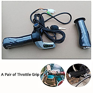 Motor Brushed Controller Electric Bike Motor Controller Bicycle Speed Controller Kit with Locking Throttle Twist Grip and Power Display or Electric Bike(36v 48V 1000W)