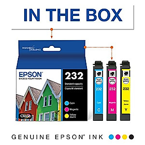 Epson T232 Color Combo Ink Cartridges, Standard Capacity