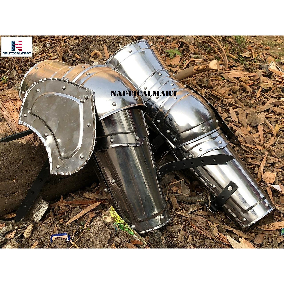 NauticalMart Medieval Knight Armor Warrior Steel Arm Guard - Halloween