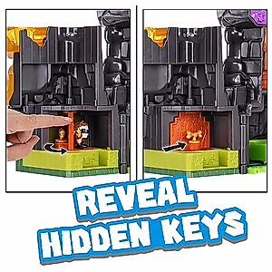 TREASURE X Lost Lands Skull Island Skull Temple Mega Playset, 40 Levels of Adventure. 4 Micro Sized Action Figs. Survive The Traps and Discover Guaranteed Real Gold Dipped Treasure