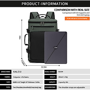 Gym Duffle Bag Backpack 4-Way Waterproof with Shoes Compartment for travel Sport Hiking laptop