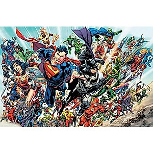 Trends International DC Comics-Justice League Rebirth-Group Wall Poster, 22.375" x 34", Unframed Version, Bedroom