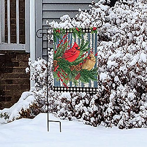 Winter Birch Tree Cardinals Garden Flag 12.5" x 18" Briarwood Lane