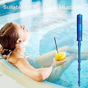Joepoe SPA Mineral Stick,Hot Tub Stick Parts with 4 Months Lifetime Cartridge Universal for Hot Tub&Pool (Blue,3-Pack)