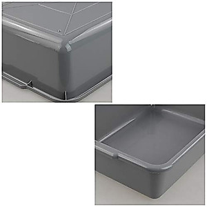 Cand Grey Commercial Bus Tubs, 13 L Plastic Bus Box/Wash Basin, 4 Packs