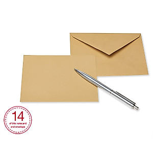 American Greetings Single Panel Blank Cards with Envelopes, Earthtone Colors (100-Count)