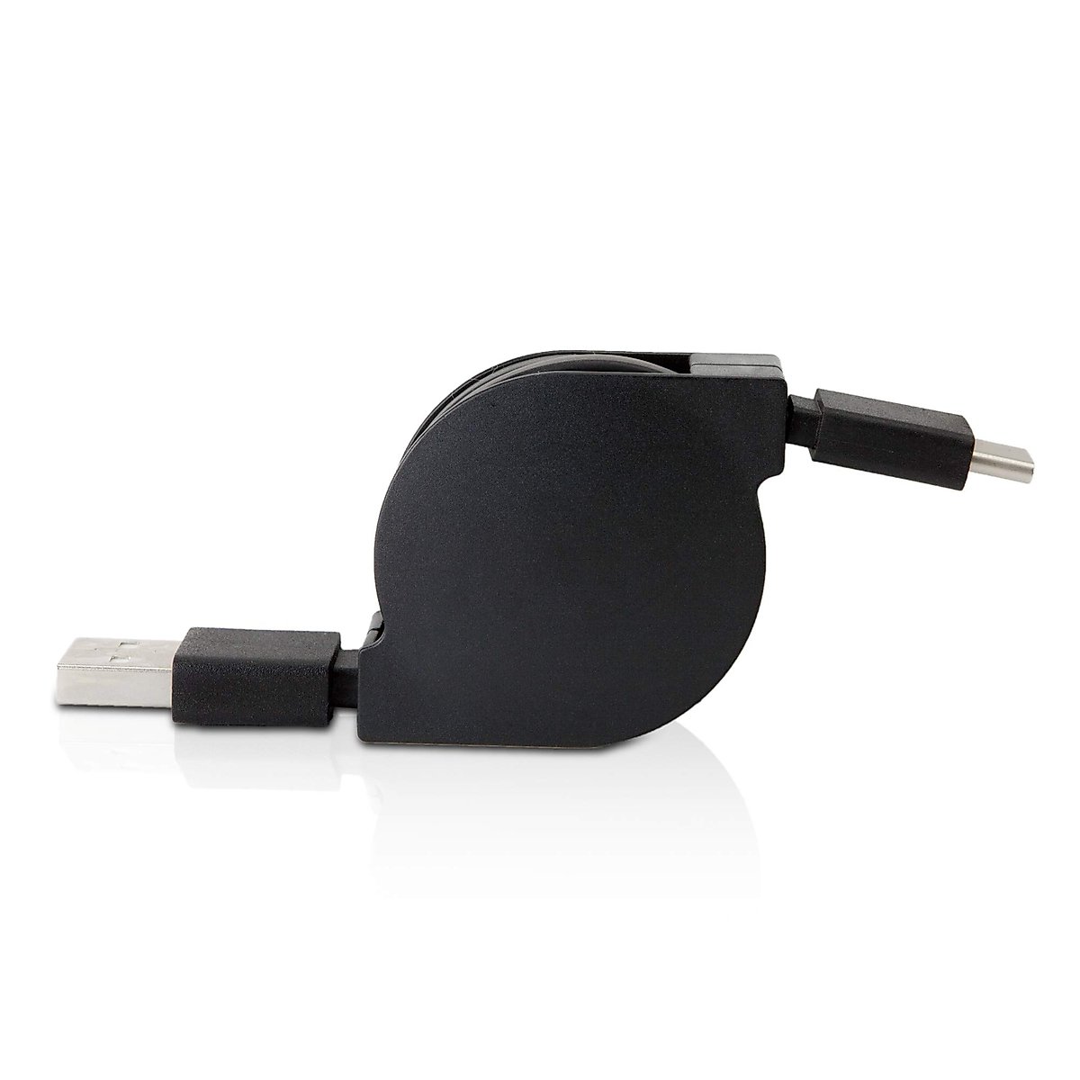 BoxWave Cable Compatible with Philips VoiceTracer (DVT4110) - miniSync - USB-A to USB Type-C, Retractable Cable - USB-A to USB Type-C for Philips VoiceTracer (DVT4110)