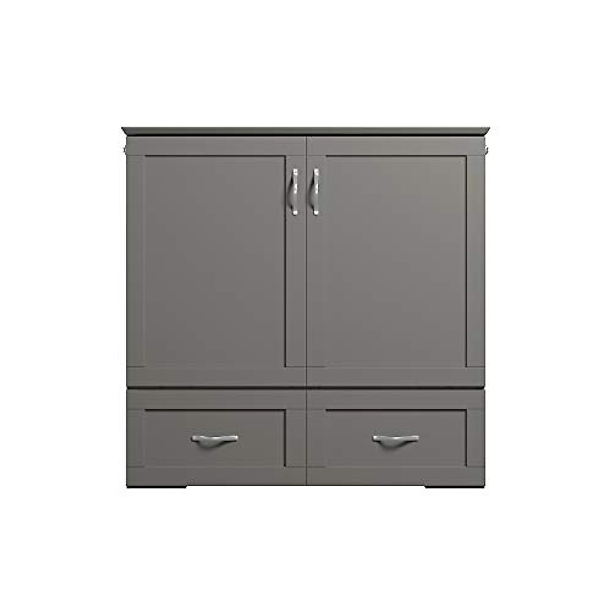 AFI Hamilton Murphy Bed Chest with Charging Station, Twin XL, Grey