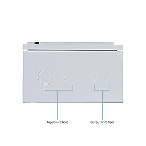 Renogy 5 String PV Combiner Box for On/Off-Grid Solar Panels System, w/Built-in DIN Rail, Labels, Cold-Formed Steel
