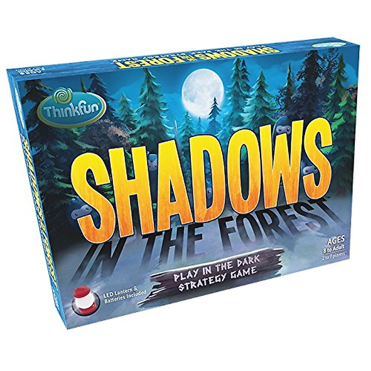 ThinkFun Shadows in The Forest - Unique Play-in-The-Dark Board Game | Ideal for Kids and Adults | Stimulating Brain Teaser | Innovative Gameplay