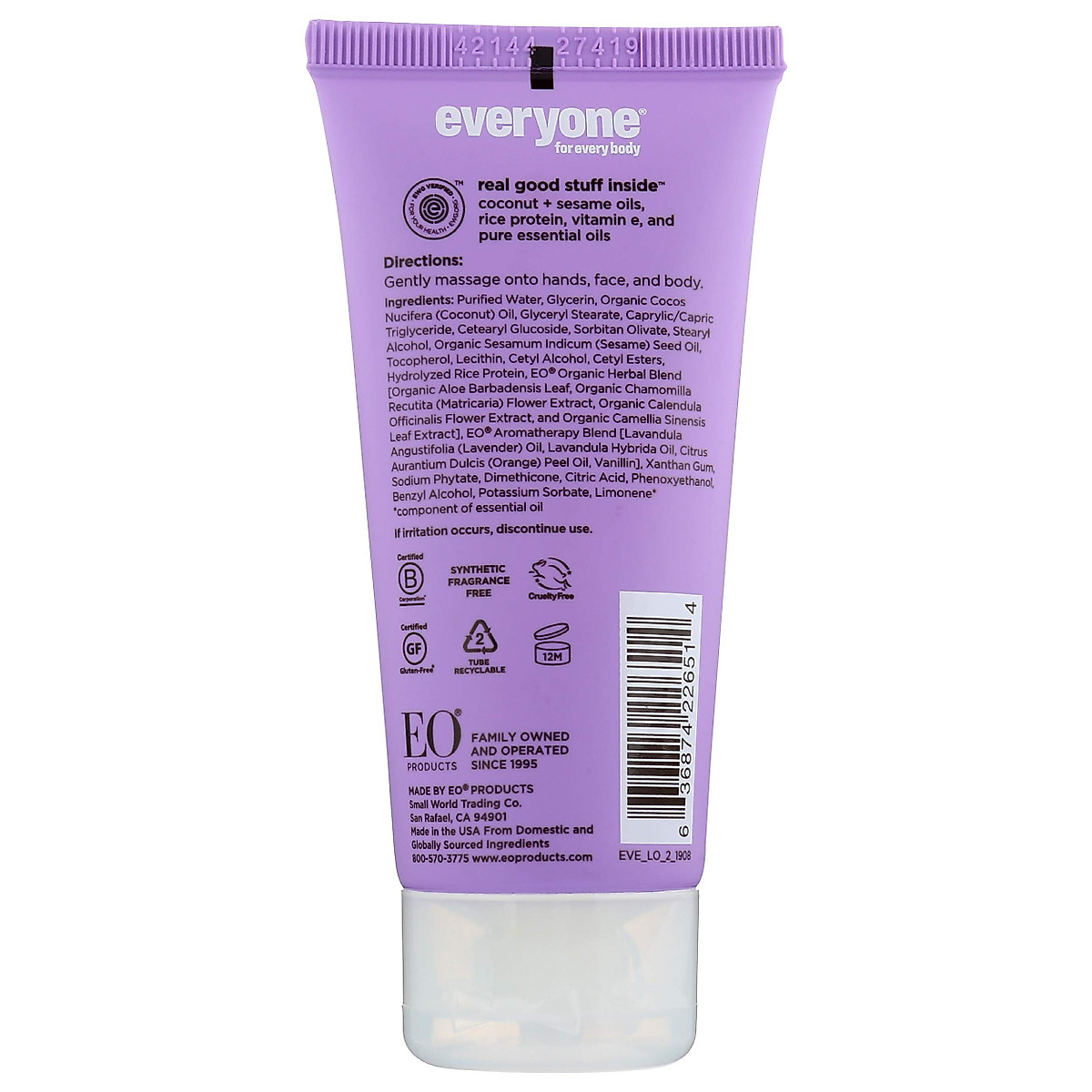Everyone for Every Body Nourishing Lotion Travel Size: Vanilla and Lavender, 2 Ounce
