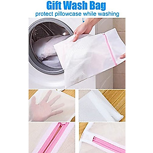 Satin Pillowcase for Hair and Skin, Black Pillow Case Set of 2, Standard, Queen, King Size Satin Pillowcases, Silk Pillow Cases with Envelope Closure (Standard 20X26 Inch, Black)