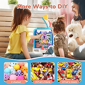 Skirfy Claw Machine for Kids, Claw Game Machine,Candy Machine with 27PCS Toy Prizes Inside,Boys Arcade Machine,Adjustable Sound,Great Birthday Gifts for Boys Girls