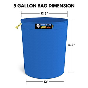 BUBBLEBAGDUDE Bubble Bags 5 Gallon 4 Bags Set - Herbal Ice Bubble Bag Essence Extractor Kit - Plant & Herb Extraction Bubble Bags with 10 x 10” Pressing Screen & Storage Bag (220 to 25-Micron Bags)