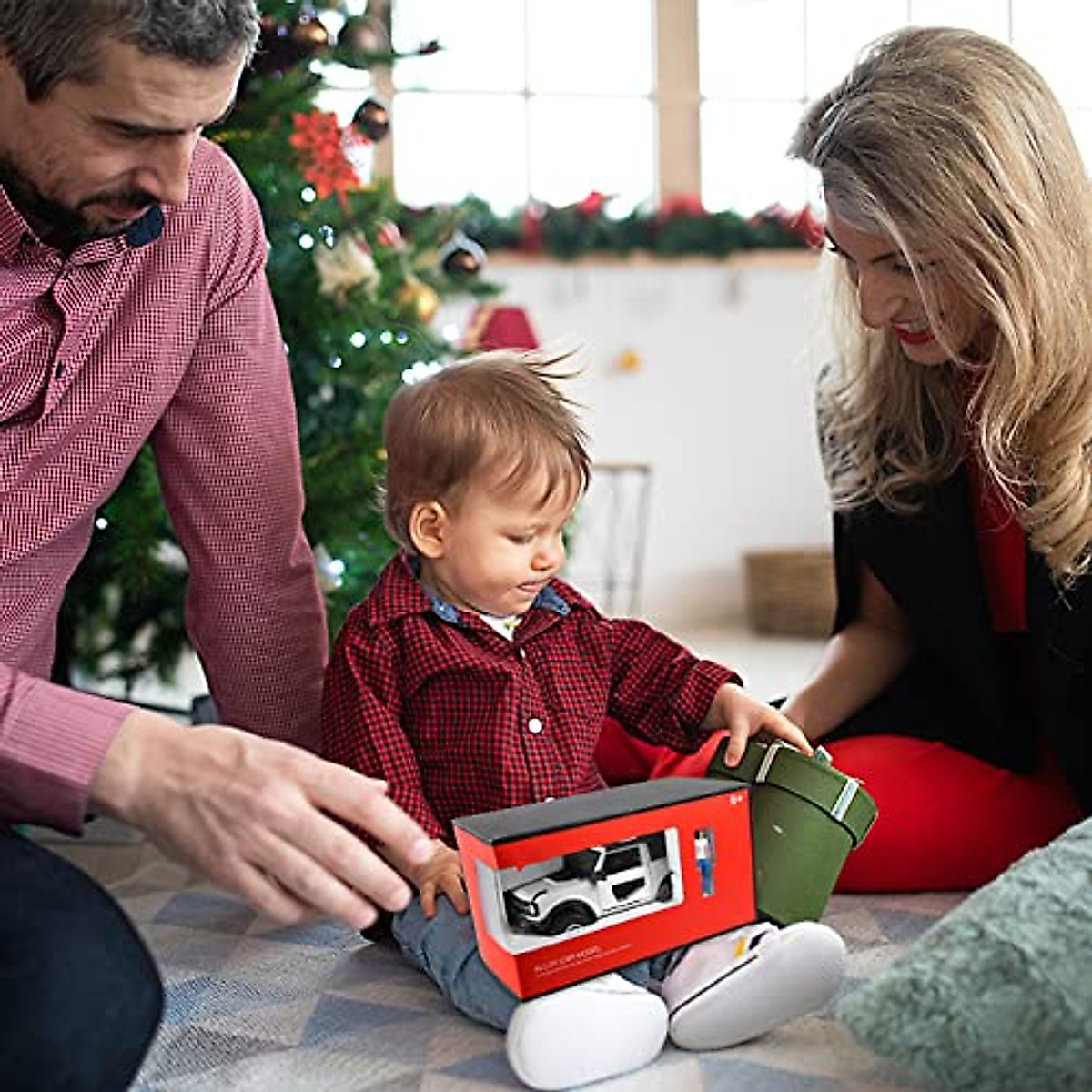 ARMSKY Toy Trucks 1:24 Scale Metal Model Die-cast Hobby Toy Cars Gifts for Boys Girls and Adults Bronco Car Lovers Collection, White