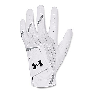 Under Armour boys Iso-chill Golf Glove Jr. , White (100) , Right Hand Youth Large