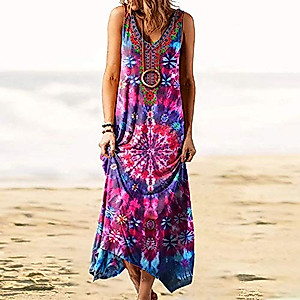 Women's Plus Size Maxi Dress Casual Off The Shoulder Long Sleeve Oversize T-Shirt Dresses N0109 Red#4X-Large