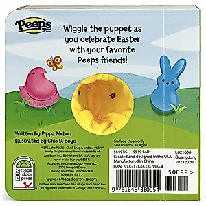 One, Two, PEEP! Peeps Finger Puppet Board Book Easter Basket Gifts or Stuffer Ages 0-3