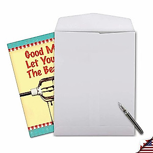NobleWorks - Birthday with Envelope 8.5 x 11 Inch, Design Greeting Card for Relative Happy Birthday Greetings - Lick Beaters Birthday Mother J9866BMG