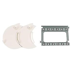 BANLICALI Dining Table, Rotating 360° Manual Adjustable Dining Table, 6.56ft ABS Turntable Serving Train, Round Kitchen Table Turntable for Banquets Party Wedding Milk White Load 10kg/22 lb