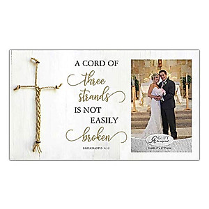 Cathedral Art MF280 Marriage Picture Frame - A Cord of Three Strands, One Size, Multicolored