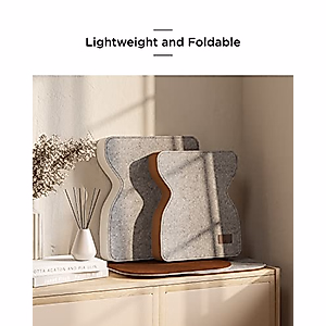 HONISMART Folding Bench, 3-Seat Accordion Retractable Bench, Foldable Entryway Bench, Creative Paper Bedroom Benches, 3-Seat End of Bed Bench, Piano Bench, Dining Bench, Benches for Indoor(Brown)