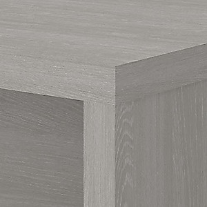 Bush Business Furniture Echo Bow Front L Shaped Desk, 72W, Gray Sand