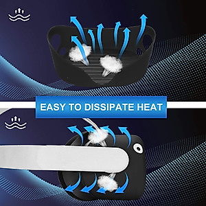 X-super Home 2021 Newest Silicone VR Shell Case for Oculus Quest 2 Soft Membrane VR Headset Protection Anti-scrach Shock-Resistant Accessories for Q2 (Black)