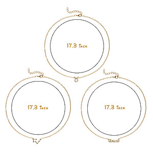 PANTIDE 3Pcs Taurus Zodiac Layer Necklaces for Women Retro 14K Gold Plated 12 Constellation Pendant Letter Necklaces Exquisite Letter Horoscope Old English Zodiac Sign Necklace Jewelry Birthday Gift