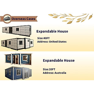 20ft/40ft Modular Cheap Convenient Folding Expandable House 3 Bedrooms and Living Room