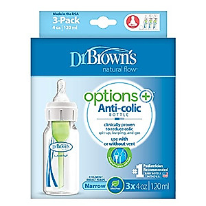Dr. Brown's Options Narrow Bottle, 3 Count (Pack of 1)