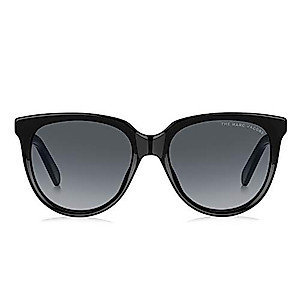 Marc Jacobs Women's Marc 501/S Cat Eye Sunglasses, Black/Gray Shaded, 54mm, 18mm