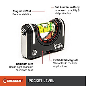 Crescent Lufkin Pocket Level - LPL1000-02