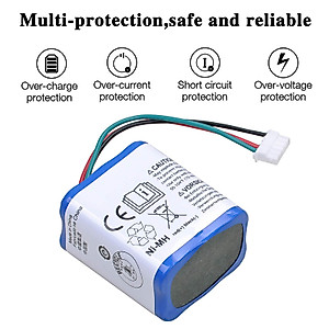 Batmax 3000mAh Ni-MH Battery Compatible with iRobot Braava 380 380t 390t Mint 5200 5200B 5200C Vacuum Cleaner