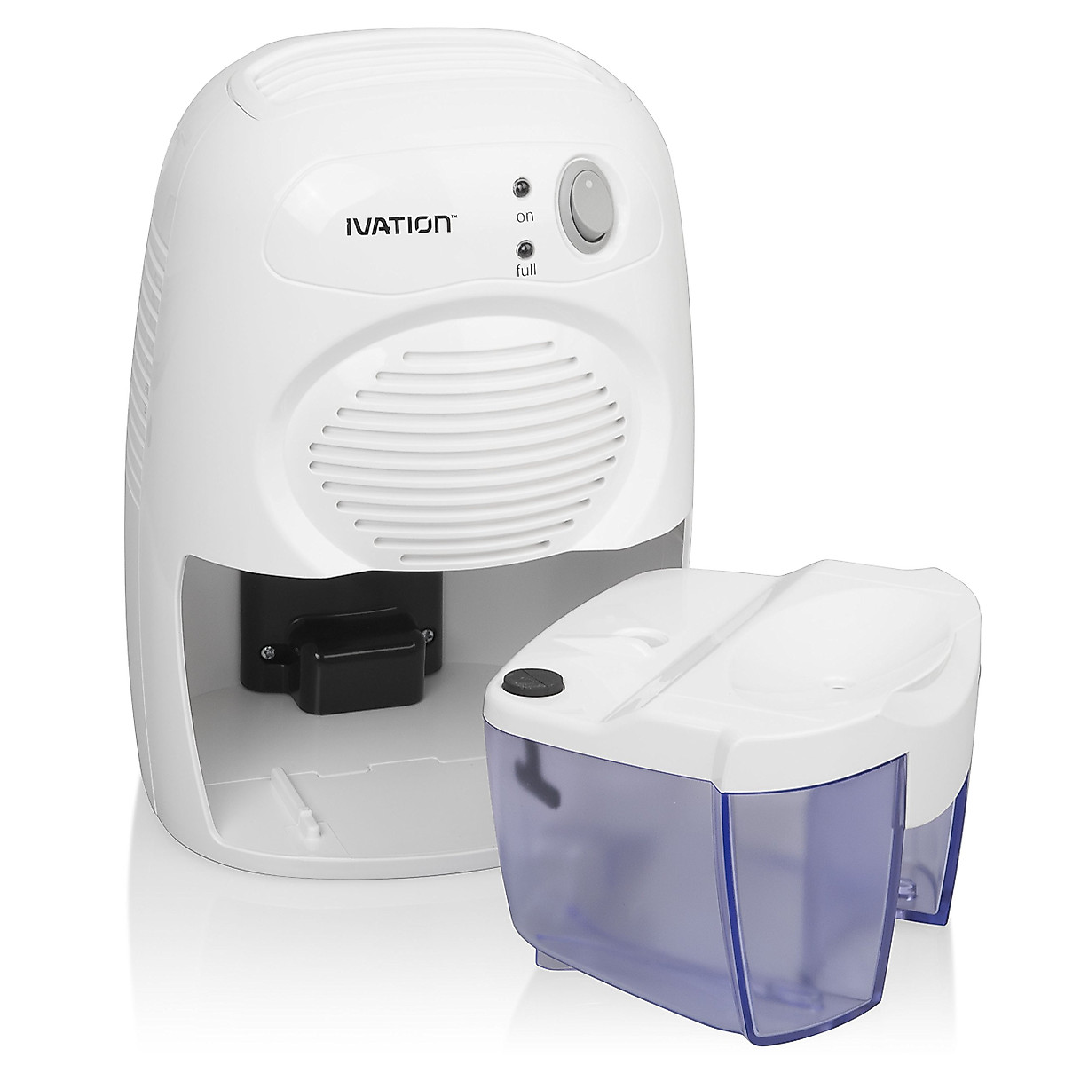 Ivation IVADM10 Powerful Small-Size Thermo-Electric Dehumidifier - for Smaller Room, Cupboard, Basement, Attic, Stored Boat, RV, Antique Car,White