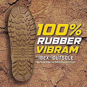 Tactical Research Khyber TR550 8 Inch Combat Boots for Men - Lightweight Hot Weather Multi-Terrain Army OCP ACU Coyote Brown Leather and Nylon with Vibram Traction Outsole, Coyote - 10.5 R