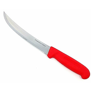 Columbia Cutlery 10 in. Red Breaking/Cimiter/Carving/Butcher Knife (Single Breaking Knife)