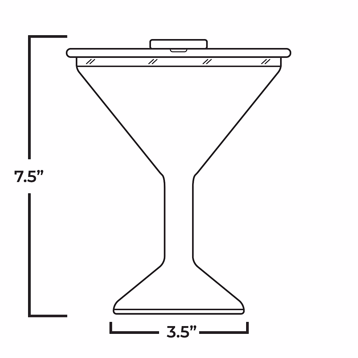 ORCA Tini 13oz Stainless Steel Martini Glass | Temperature Insulated Tumbler for Every Outdoor, Picnic, Poolside, Beach & Patio Party — Pink Flamingos