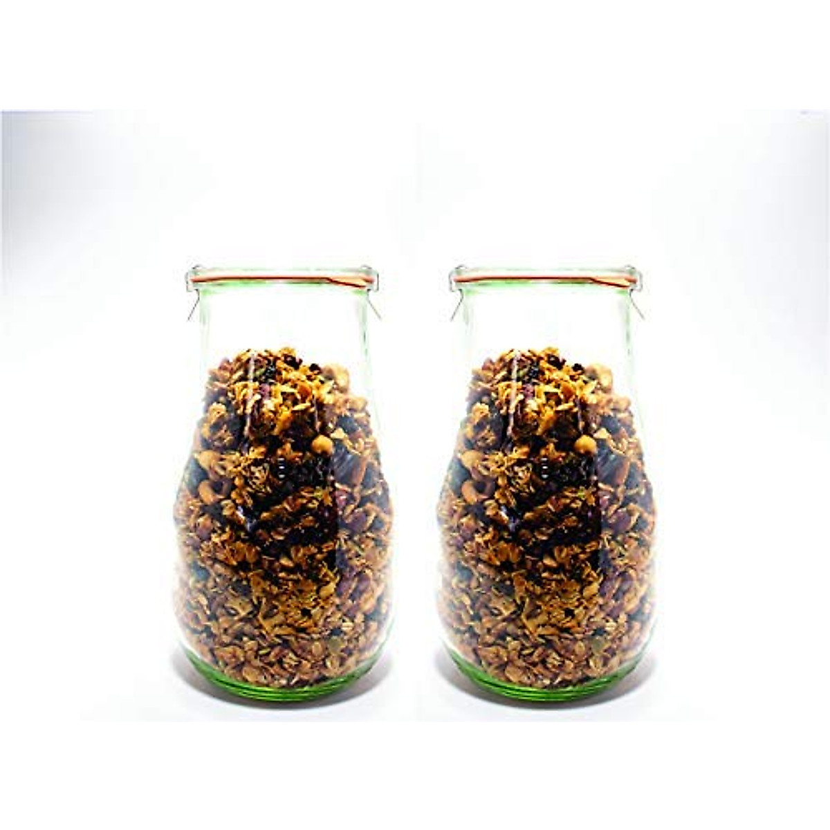 Weck Jars Tulip 2.5 Liter - Sour Dough Starter Jars - Large Glass Jars for Sourdough - Starter Jar with Glass Lid - Suitable for Canning & Storage