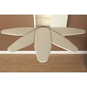 Household Essentials In-Wall Recessed Ironing Cabinet With Storage Shelves, White