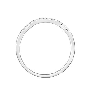 Eternal Bliss 1/4 cttw Round Natural Diamond Ladies Engagement Wedding Bridal Set in 10K Gold (white-gold, 8)